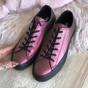 Converse | Shoes | Nwt Converse Id Leather Custom Low Tops Metallic ...